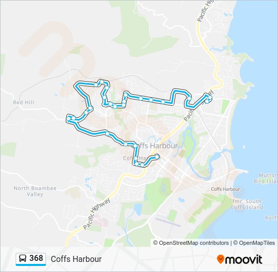 368 Route: Schedules, Stops & Maps - Coffs Harbour (Updated)