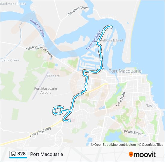 328 Route: Schedules, Stops & Maps - Port Macquarie (Updated)
