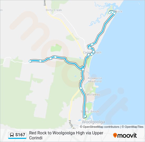 s167 Route: Schedules, Stops & Maps - Red Rock (Updated)