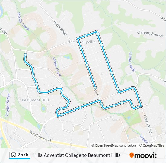 2575 Route: Schedules, Stops & Maps - Beaumont Hills (Updated)