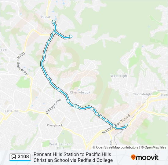 3108 Route: Schedules, Stops & Maps - Pacific Hills School (Updated)