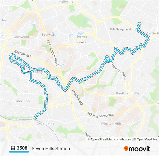 3508 Route: Schedules, Stops & Maps - Seven Hills Station (Updated)