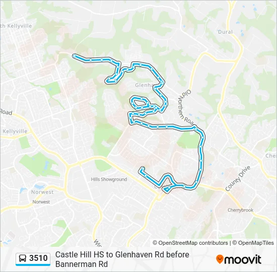 3510 Route: Schedules, Stops & Maps - Glenhaven (Updated)
