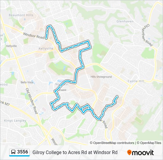3556 Route: Schedules, Stops & Maps - Kellyville (Updated)