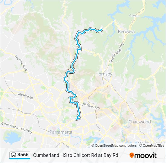 3566 Route: Schedules, Stops & Maps - Berrilee (Updated)