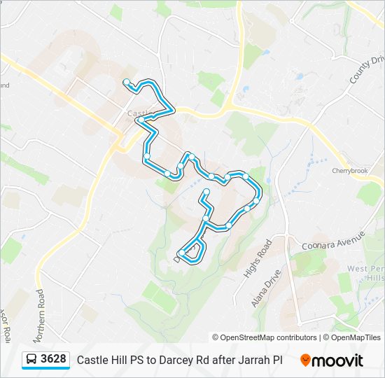 3628 Route: Schedules, Stops & Maps - Castlewood Estate (Updated)