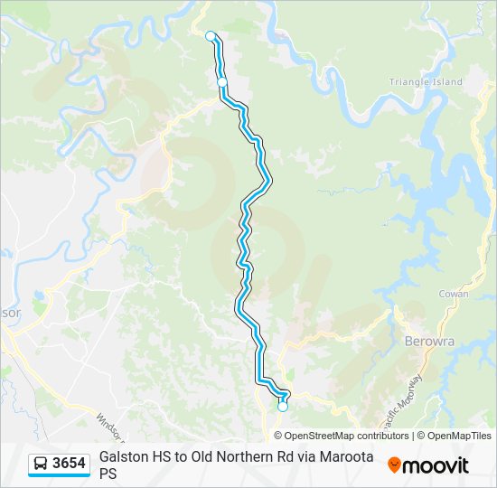 3654 Route: Schedules, Stops & Maps - Maroota (Updated)