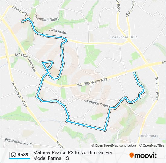 8589 Route: Schedules, Stops & Maps - Winston Hills (Updated)