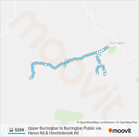 S209 Route: Schedules, Stops & Maps - Upper Burringbar (Updated)