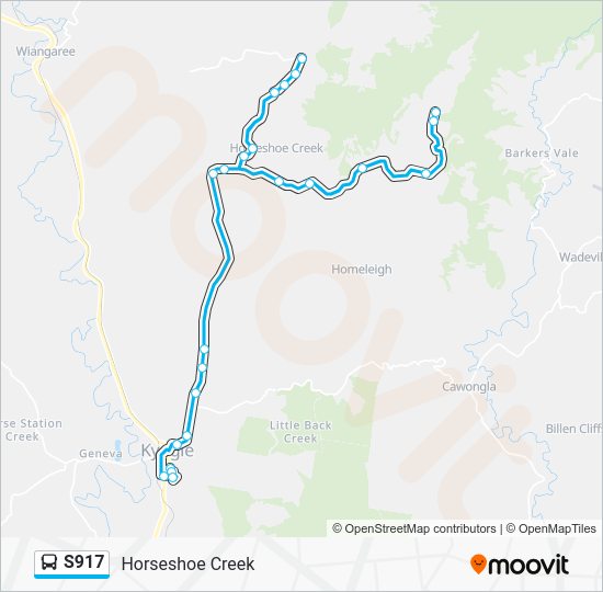 S917 Route: Schedules, Stops & Maps - Horseshoe Creek (Updated)