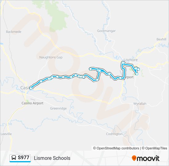 s977 Route: Schedules, Stops & Maps - Lismore Schools (Updated)