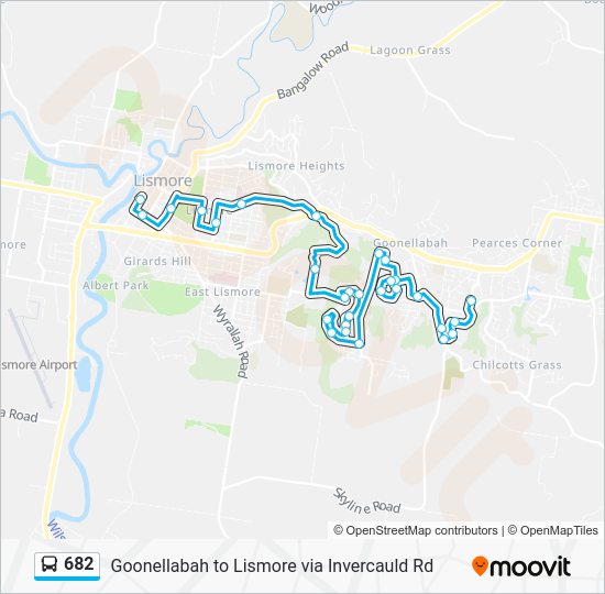 682 Route: Schedules, Stops & Maps - Goonellabah (Updated)