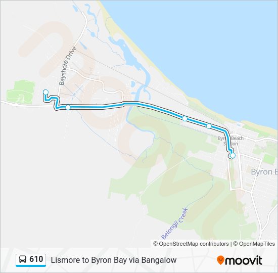 610 Route: Schedules, Stops & Maps - Lismore (Updated)