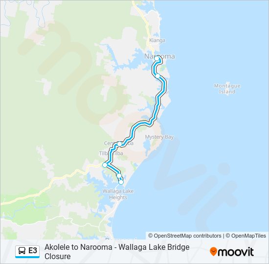 e3 Route: Schedules, Stops & Maps - Narooma Information C (Updated)