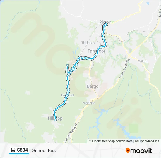 S834 Route: Schedules, Stops & Maps - School Bus (Updated)