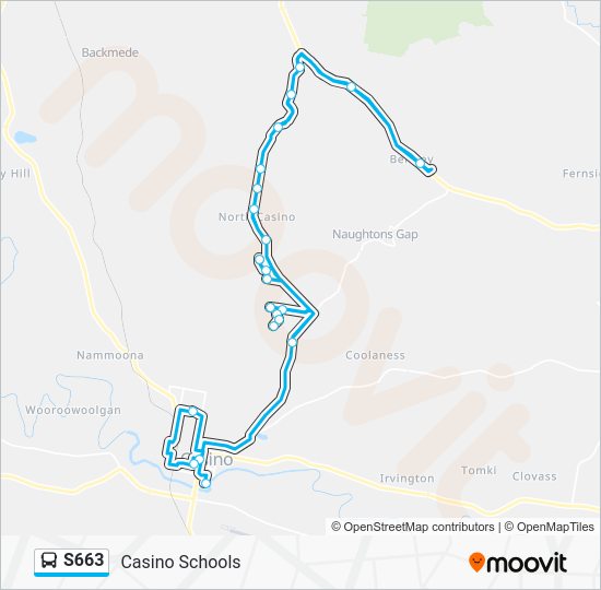 S663 Route: Schedules, Stops & Maps - Casino Schools (Updated)