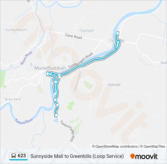 623 Route: Schedules, Stops & Maps - Condon and Greenhills (Loop ...
