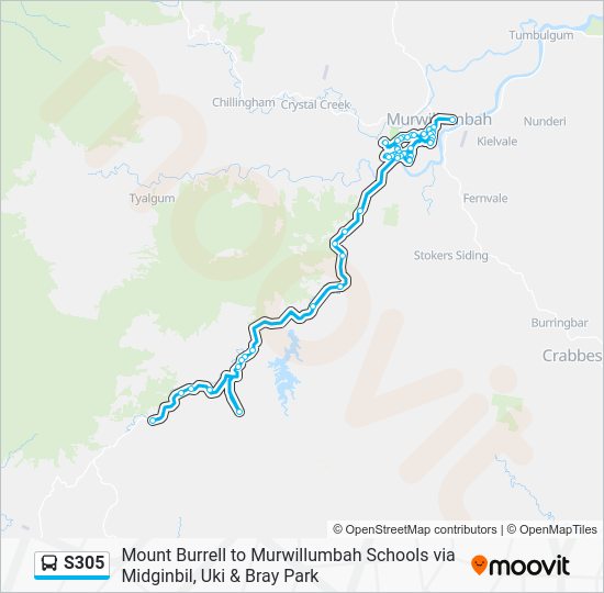 s305 Route: Schedules, Stops & Maps - Mount Burrell (Updated)