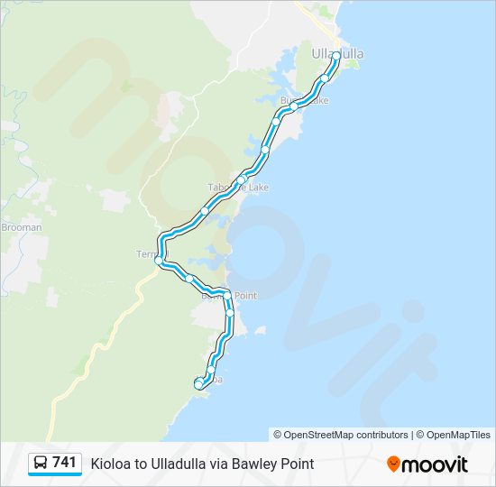 741 Route: Schedules, Stops & Maps - Kioloa (Updated)
