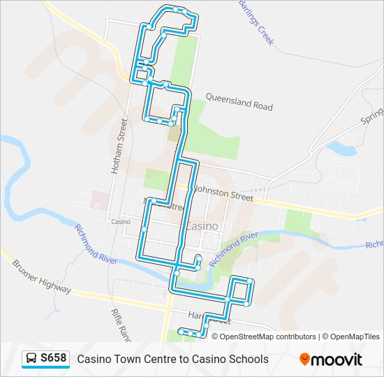 S658 Route: Schedules, Stops & Maps - Casino Town Centre (Updated)