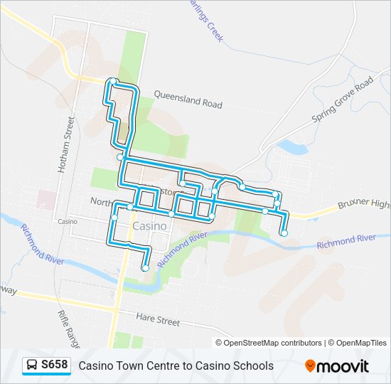 S658 Route: Schedules, Stops & Maps - Casino Schools (Updated)