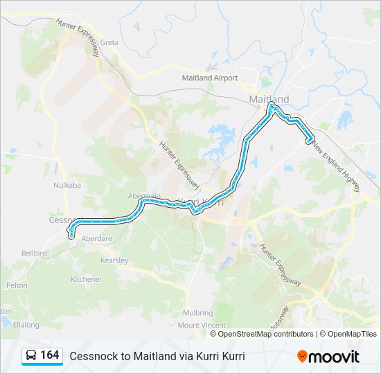 164 Route: Schedules, Stops & Maps - Green Hills (Updated)