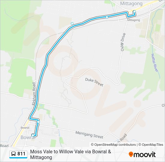 811 Route: Schedules, Stops & Maps - Bowral (Updated)
