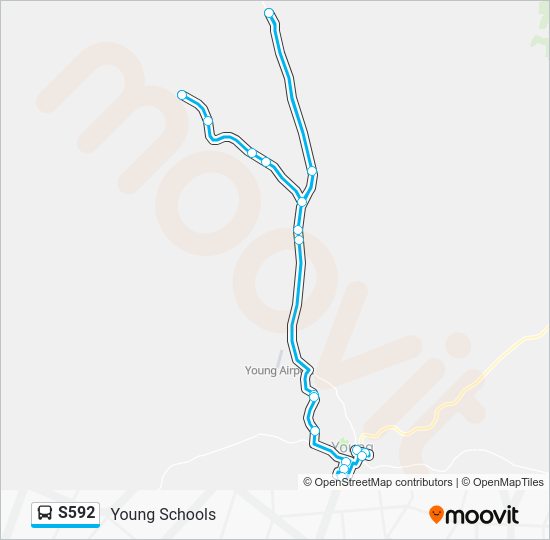 s592 Route: Schedules, Stops & Maps - Young Schools (Updated)