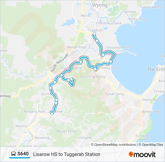 s640 Route: Schedules, Stops & Maps - Tuggerah Station (Updated)