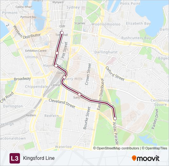 l3 Route: Schedules, Stops & Maps - Town Hall (Updated)