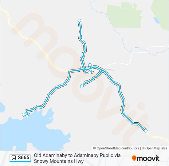 S665 Route: Schedules, Stops & Maps - Old Adaminaby (Updated)