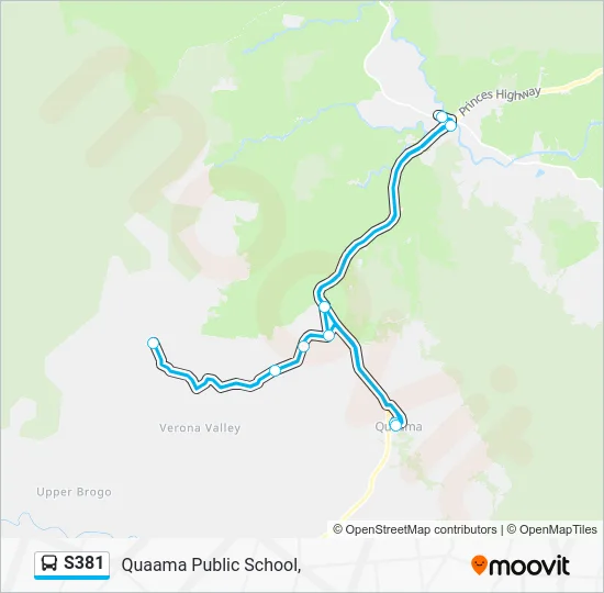 S381 Route: Schedules, Stops & Maps - Quaama Public School, (Updated)