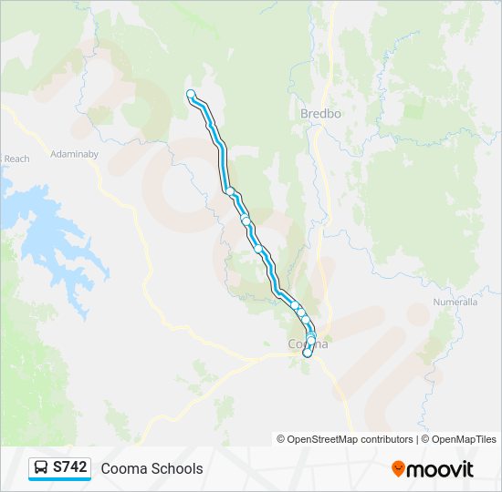 S742 Route: Schedules, Stops & Maps - Cooma Schools (Updated)