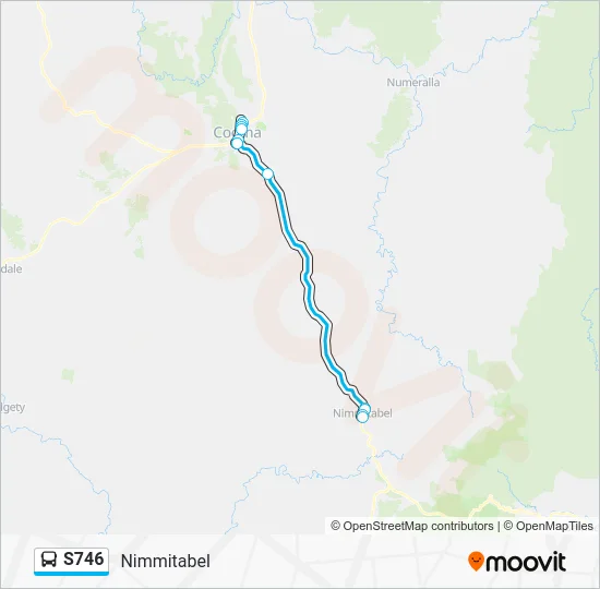 S746 Route: Schedules, Stops & Maps - Nimmitabel (Updated)