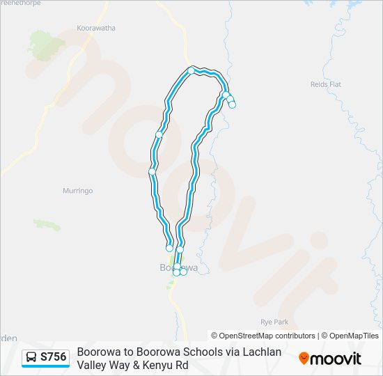 S756 Route: Schedules, Stops & Maps - Boorowa Schools (Updated)