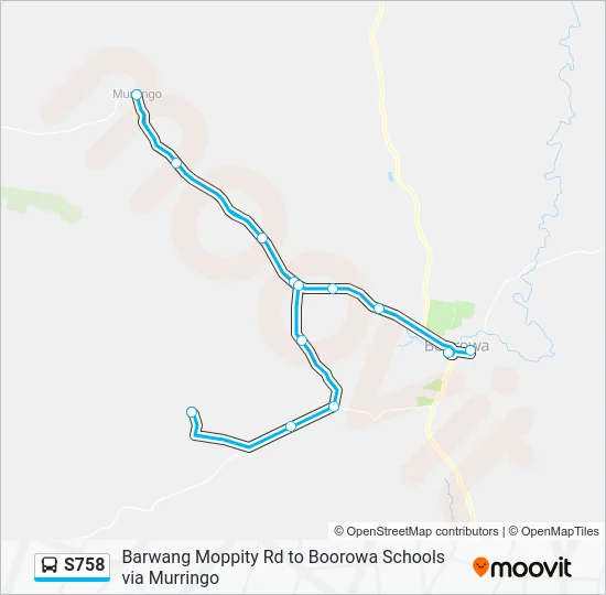 S758 Route: Schedules, Stops & Maps - Boorowa Schools (Updated)