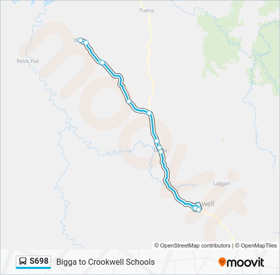 S698 Route: Schedules, Stops & Maps - Bigga (Updated)