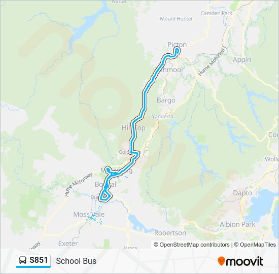 S851 Route: Schedules, Stops & Maps - School Bus (Updated)