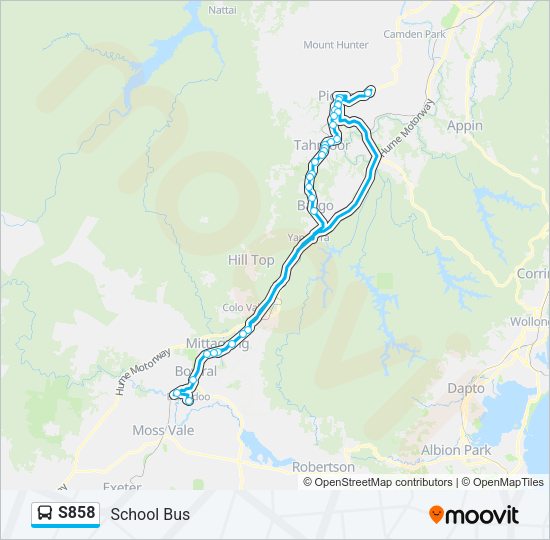 S858 Route: Schedules, Stops & Maps - School Bus (Updated)