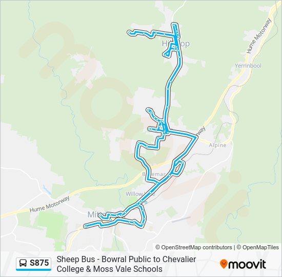 S875 Route: Schedules, Stops & Maps - School Bus (Updated)