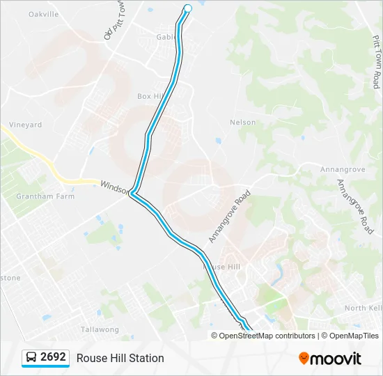 2692 Route: Schedules, Stops & Maps - Rouse Hill Station (Updated)
