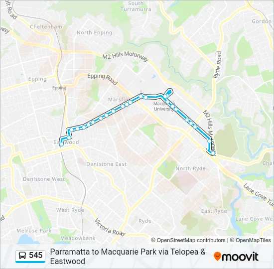 545 Route: Schedules, Stops & Maps - Eastwood (Updated)