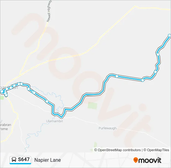 S647 Route: Schedules, Stops & Maps - Napier Lane (Updated)