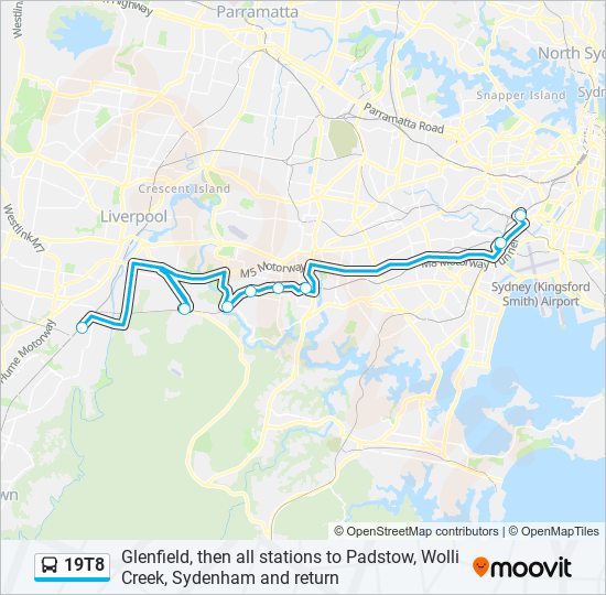 19T8 Route: Schedules, Stops & Maps - Sydenham Station: Stand C (Updated)