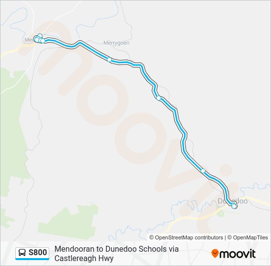 S800 Route: Schedules, Stops & Maps - Dunedoo Schools (Updated)