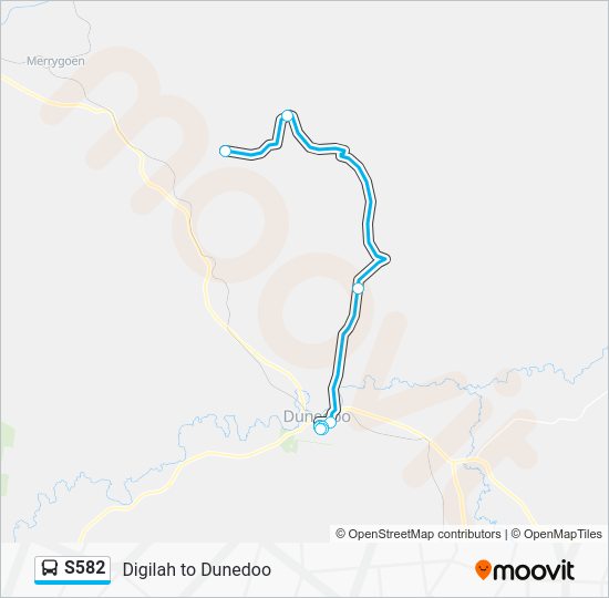 s582 Route: Schedules, Stops & Maps - Dunedoo (Updated)