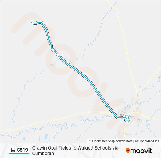 S519 Route: Schedules, Stops & Maps - Grawin Opal Fields (Updated)
