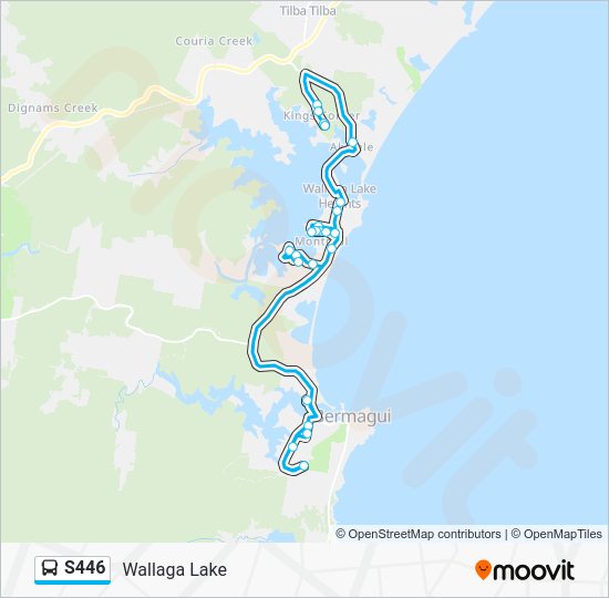 s446 Route: Schedules, Stops & Maps - Wallaga Lake (Updated)