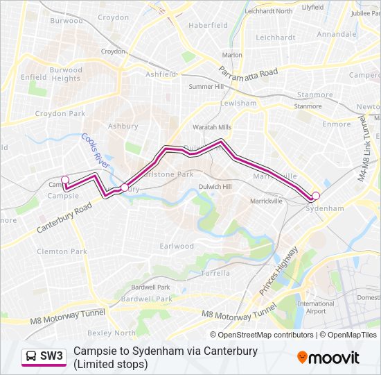 sw3 Route: Schedules, Stops & Maps - Campsie (Updated)