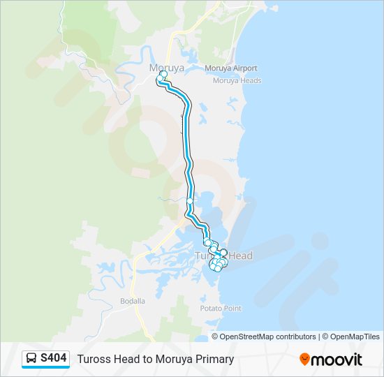s404 Route: Schedules, Stops & Maps - Tuross Head (Updated)